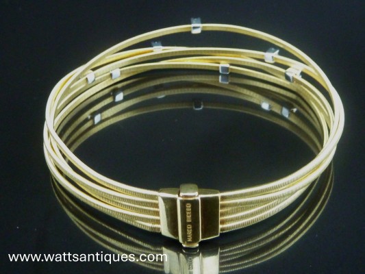 Watt's Antiques :: MARCO BICEGO 18K DIAMOND BRACELET