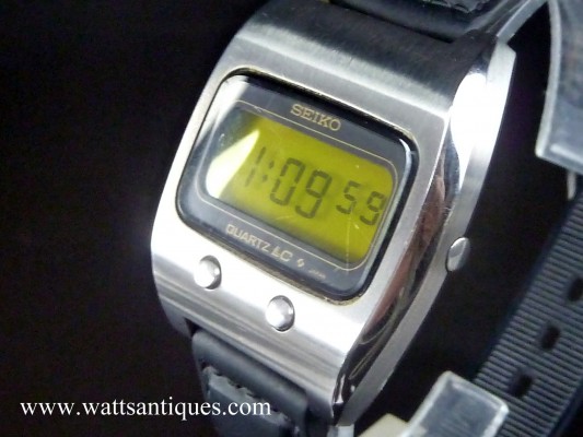 Watt's Antiques :: SEIKO LEMON FACE LCD 0624 5009