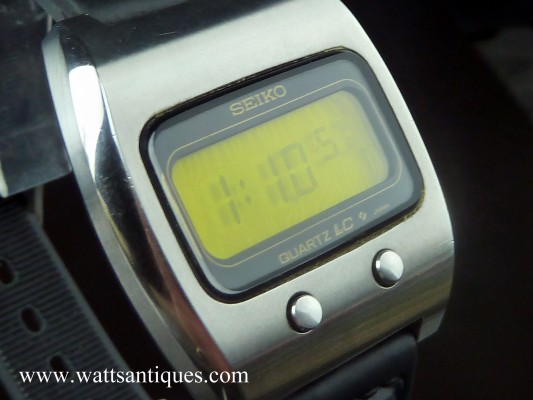 Watt's Antiques :: SEIKO LEMON FACE LCD 0624 5009