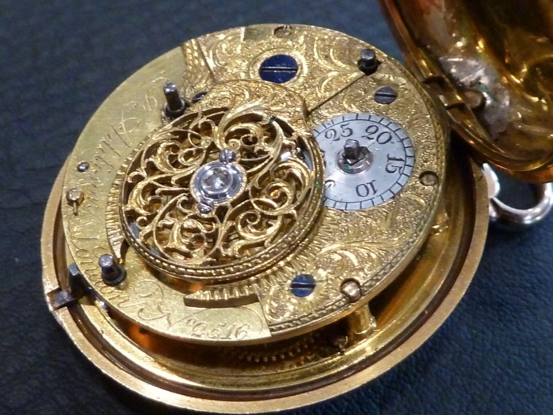 Watt's Antiques :: JOSHUA ADDISON GOLD POCKET WATCH