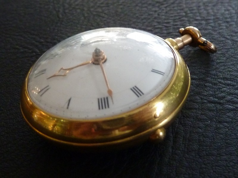 Watt's Antiques :: JOSHUA ADDISON GOLD POCKET WATCH